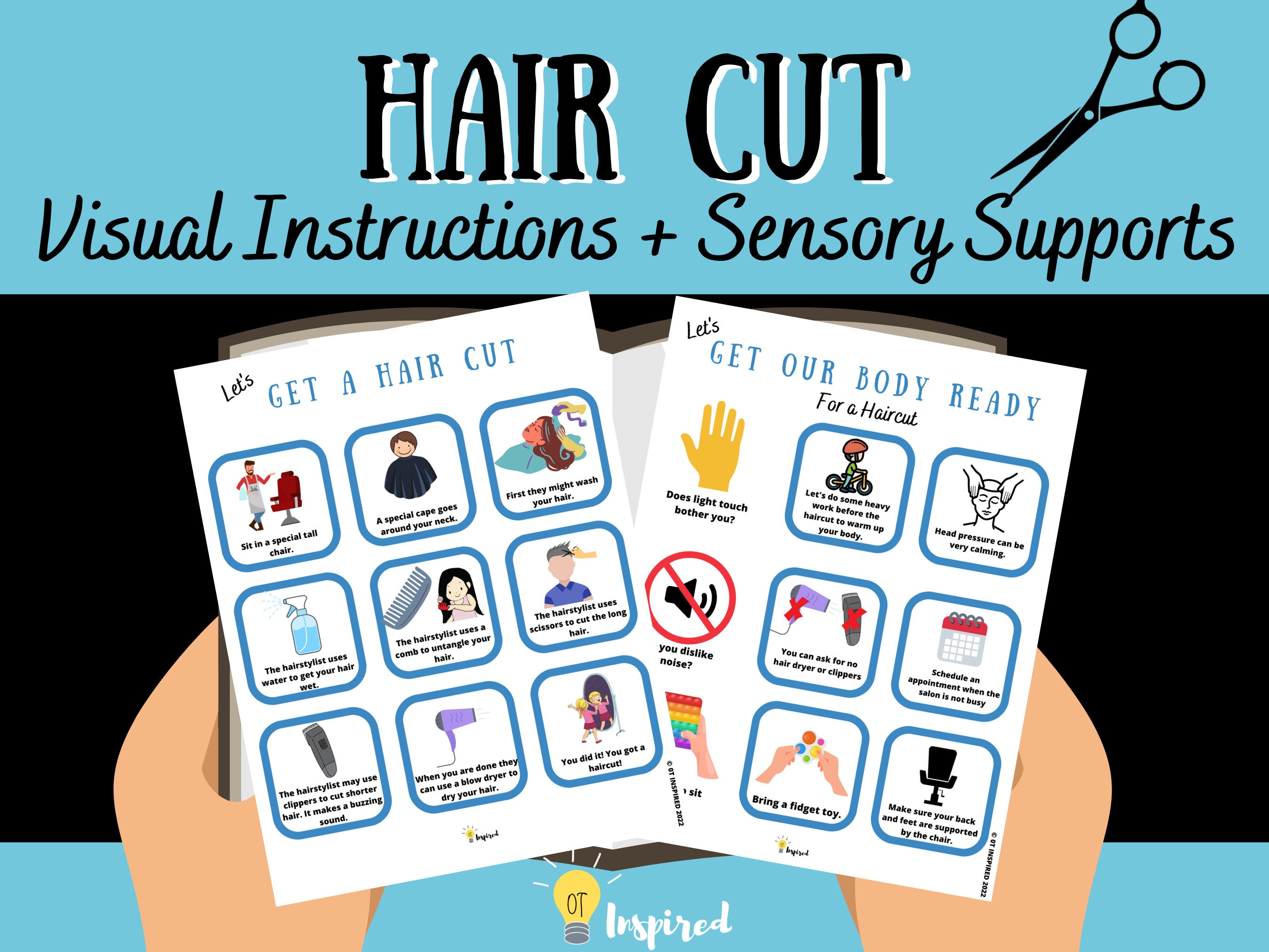 Let's Get a Haircut: Sensory Support for Haircuts SPD/ADHD/ASD - Etsy