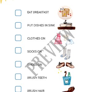 Daily Routine Bundle: Morning Checklist and Bedtime Routine for School ...