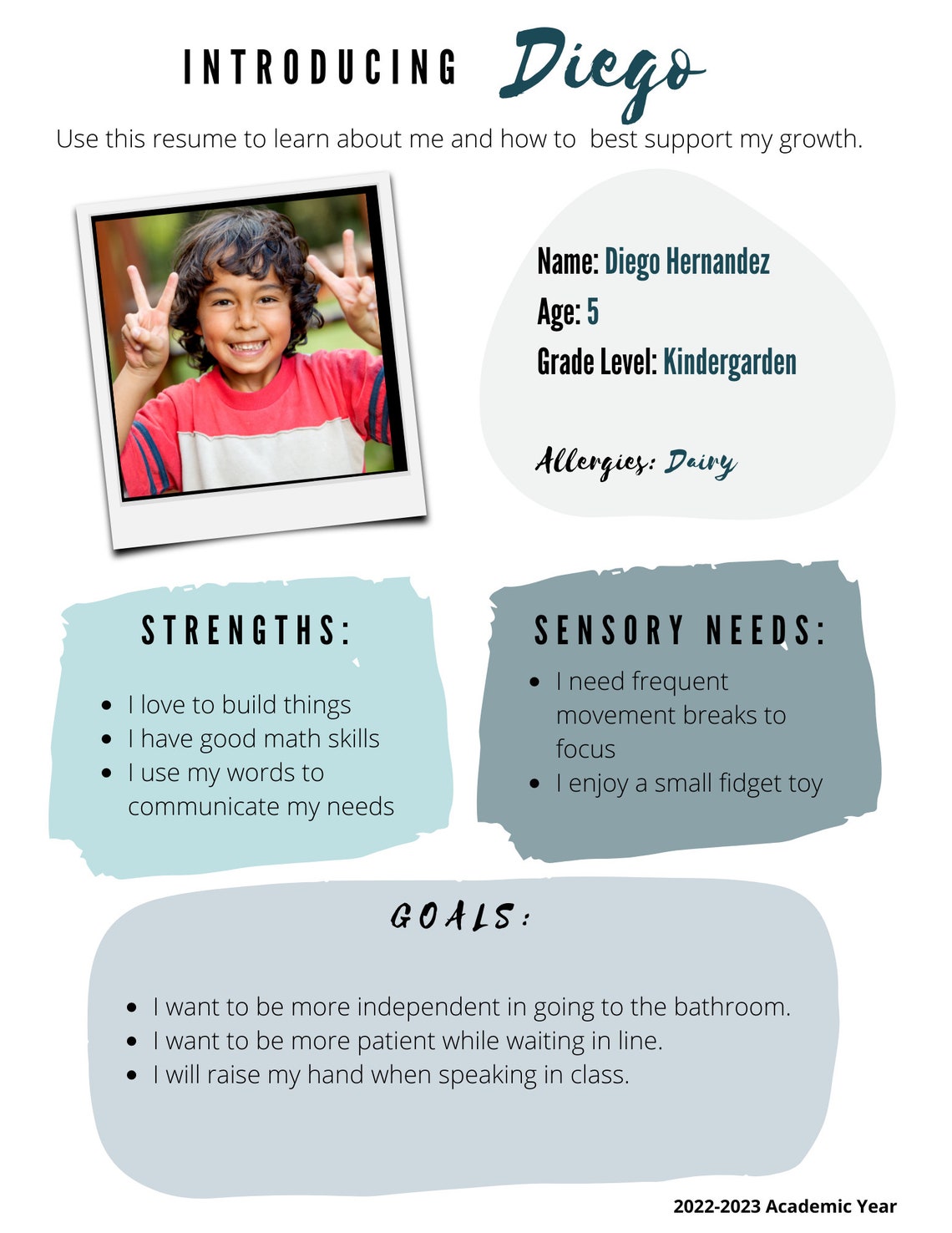 All About Me: Personalized IEP Worksheet - Etsy