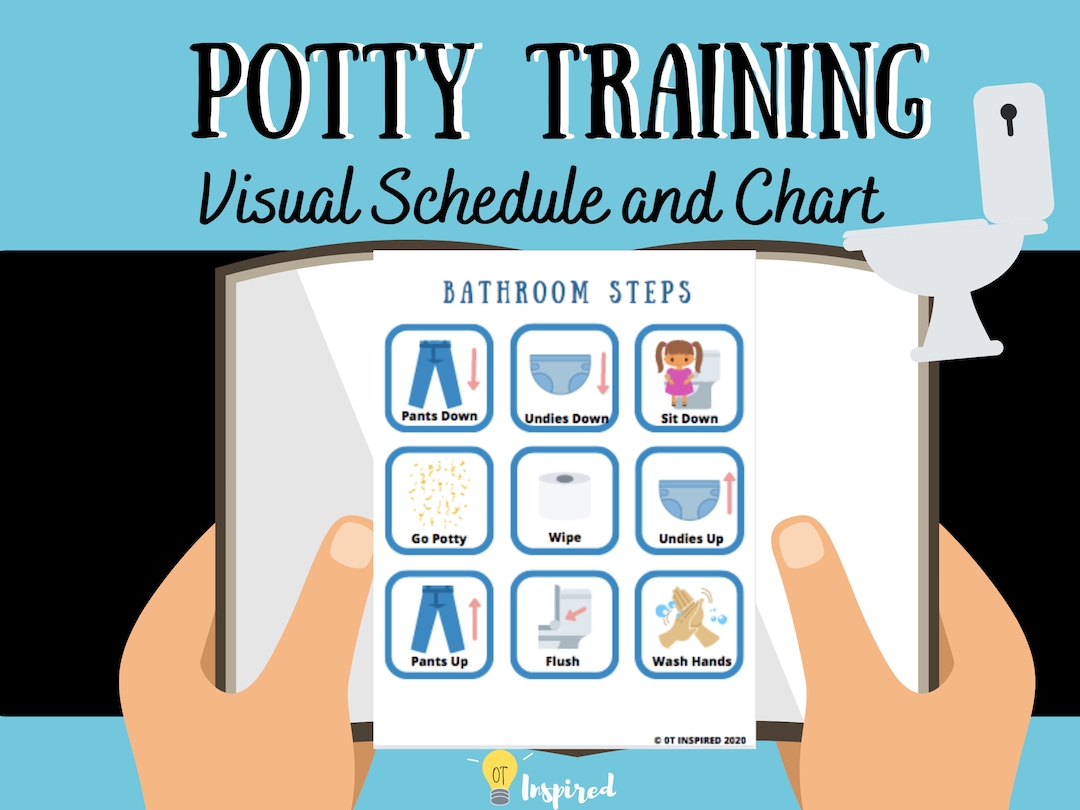 Potty Training Visual Schedule and Sticker Chart for Sped/asd/ot ...