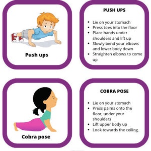 Movement Break Cards for Kids: Printable Cards With Exercises and ...