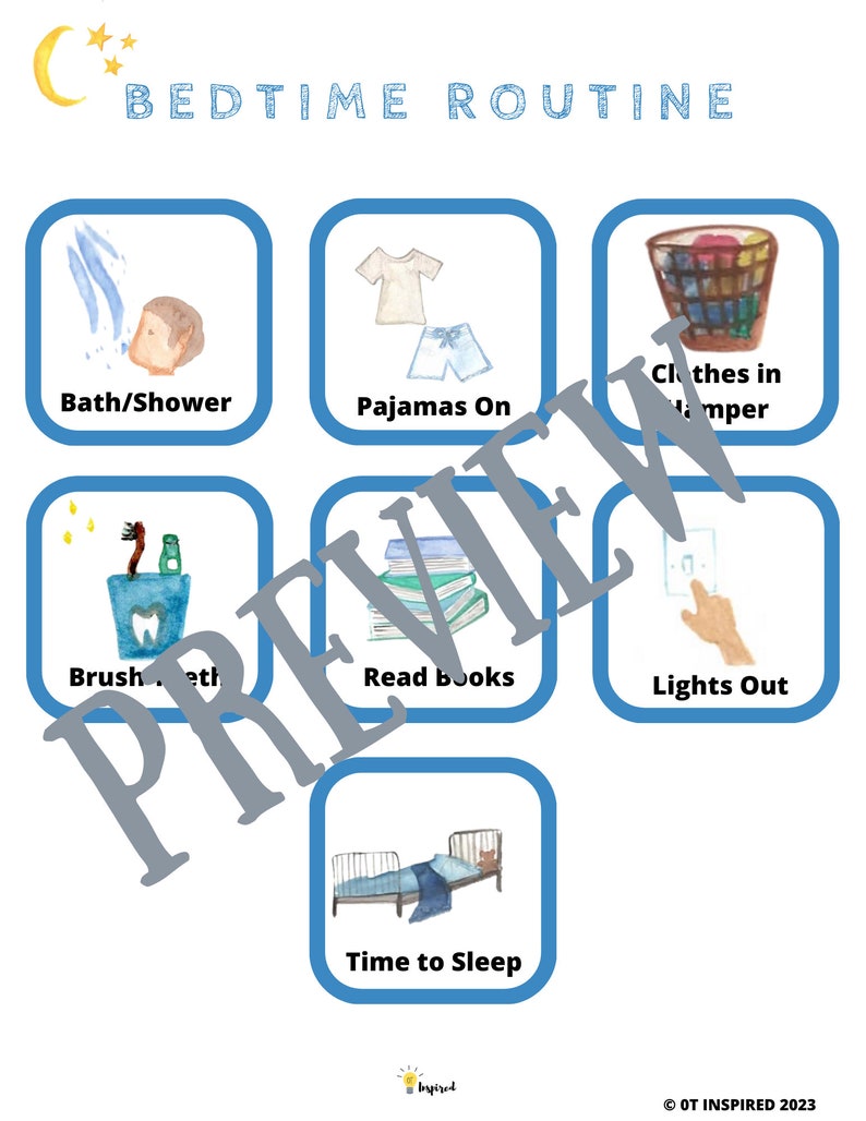 Daily Routine Bundle: Morning Checklist and Bedtime Routine for School ...