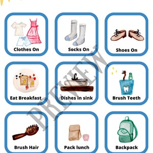 Daily Routine Bundle: Morning Checklist and Bedtime Routine for School ...