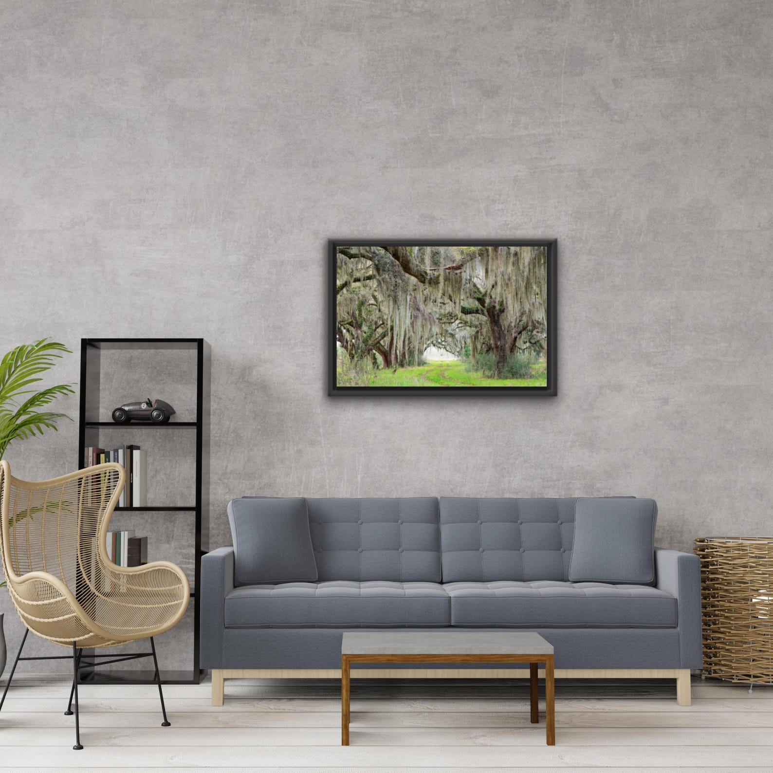 Spanish Moss Oak Tree Photograph: Coastal Southern Wall Art - Etsy