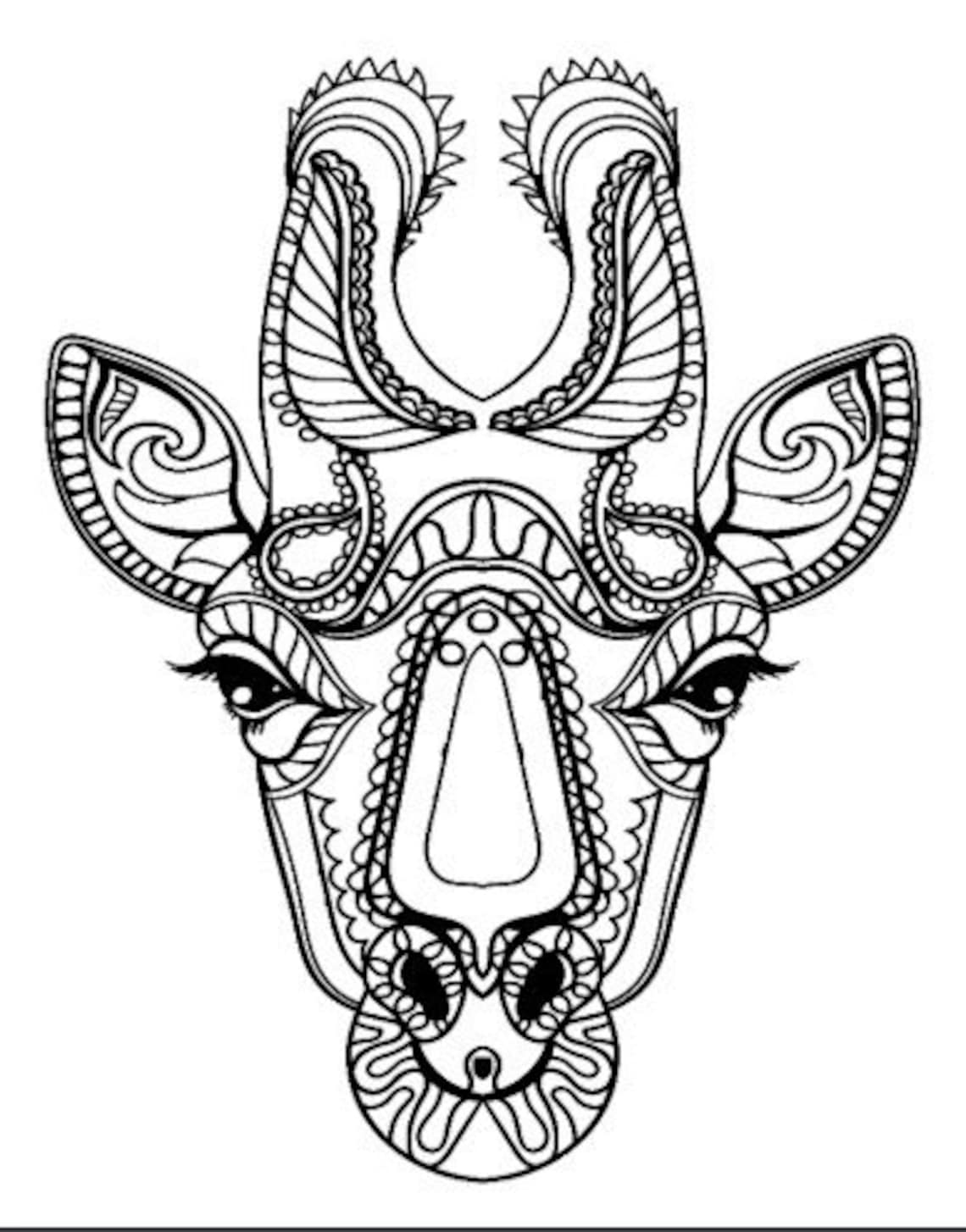 285 Animal Coloring Pages for Adults Digital Pages Mandala - Etsy