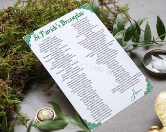 St. Patrick's Breastplate Prayer - Etsy