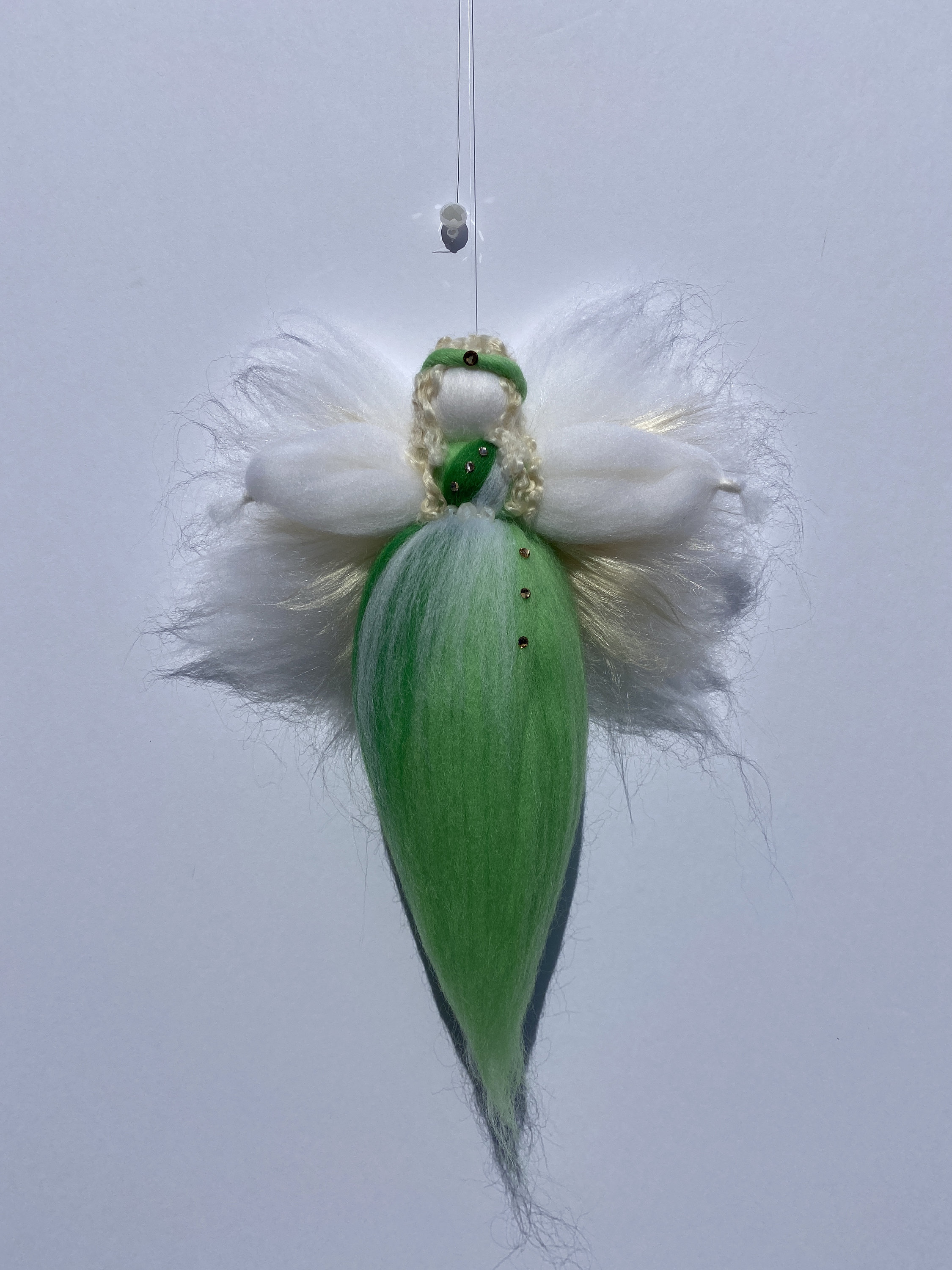 Guardian Angel MELAHEL Needle Felted Merino Wool Waldorf Inspired ...