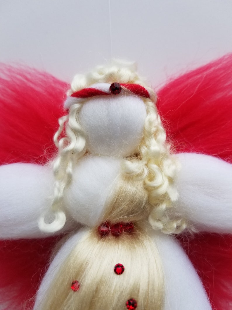Guardian Angel REHAËL, Needle Felted Merino Wool Waldorf Inspired ...