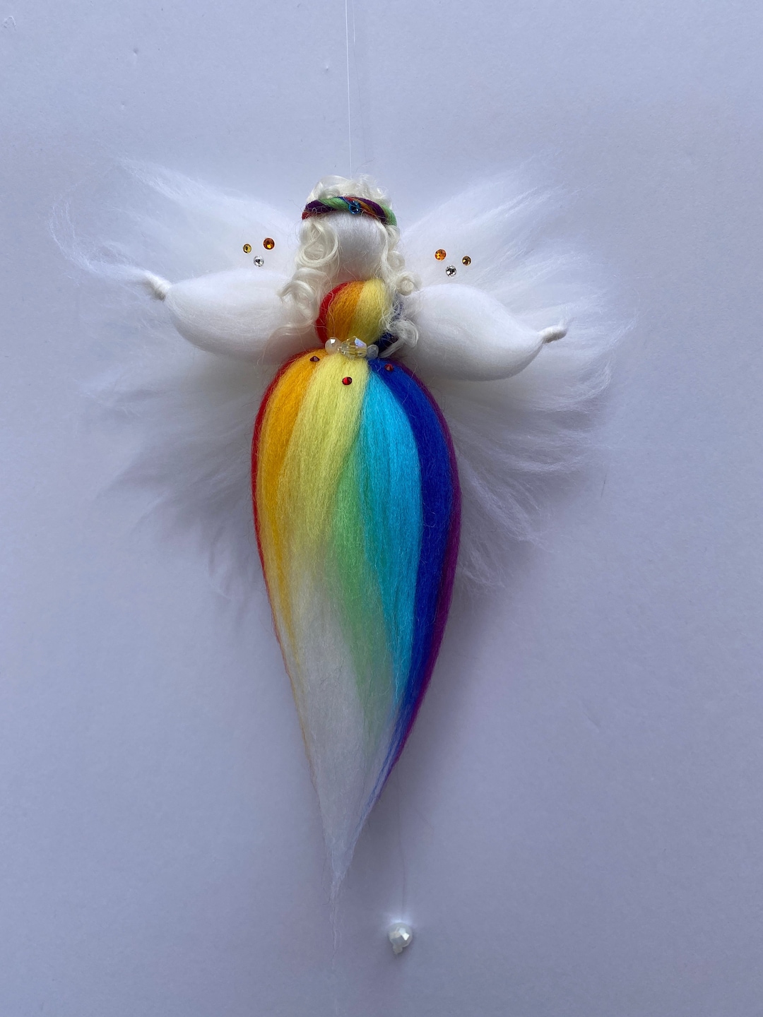 Guardian Angel LECABEL Needle Felted Merino Wool Waldorf Inspired ...