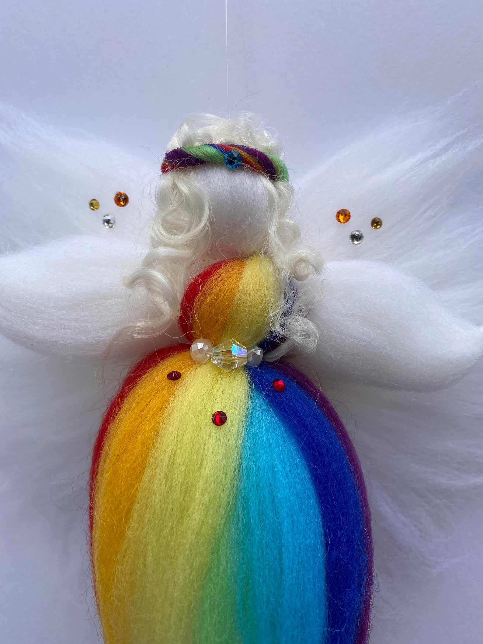 Guardian Angel LECABEL Needle Felted Merino Wool Waldorf Inspired ...