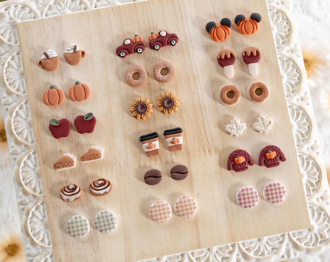 Build Your Own Fall Clay Stud Pack, Pick Your Own Clay Stud Pack ...