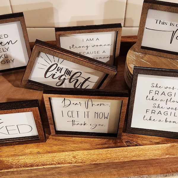 Mini Farmhouse Signs - Etsy