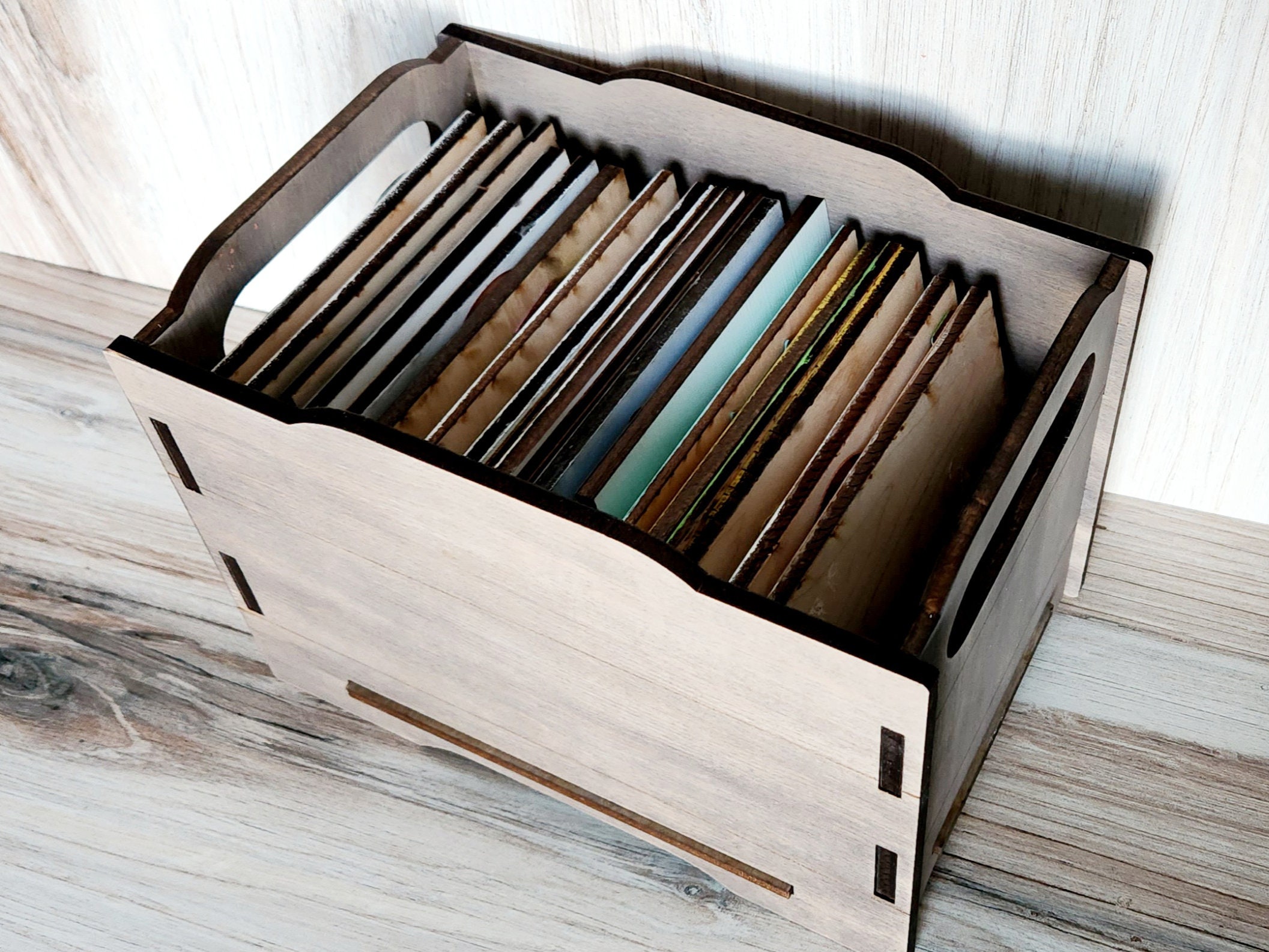 Stackable Interchangeable Tile Storage Box/leaning Ladder Insert Storage Box - Etsy