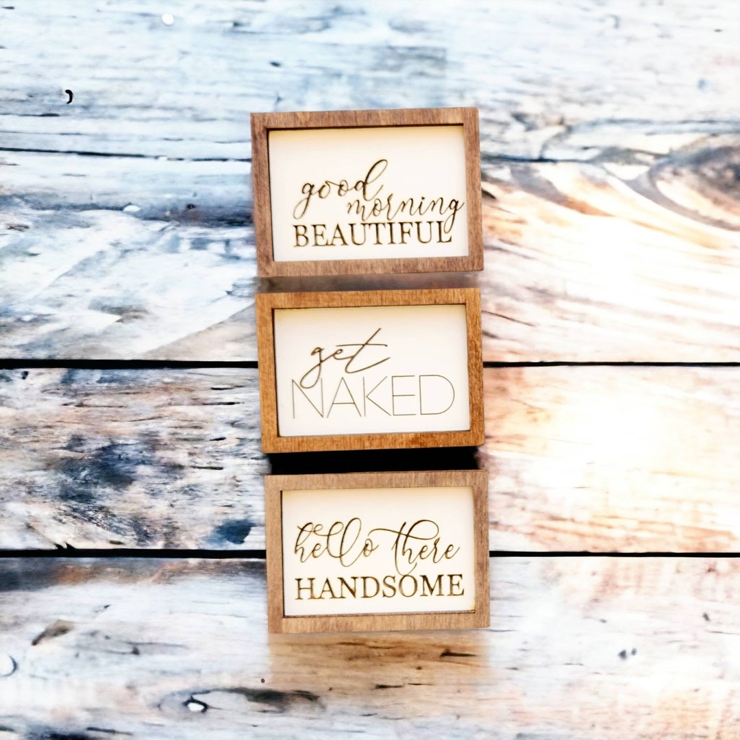 Mini Bathroom Signs - Etsy
