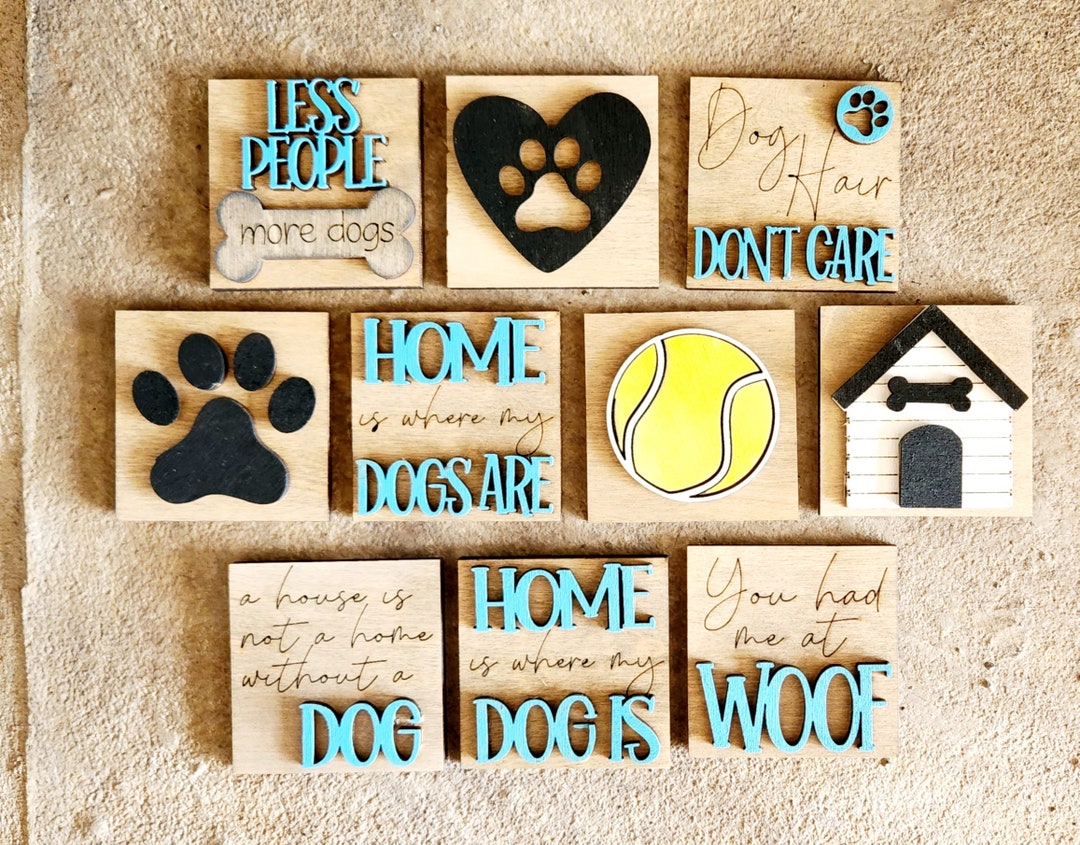Mini Dog Leaning Ladder Inserts/mini Signs/dog Lover Gifts/tiny Signs ...