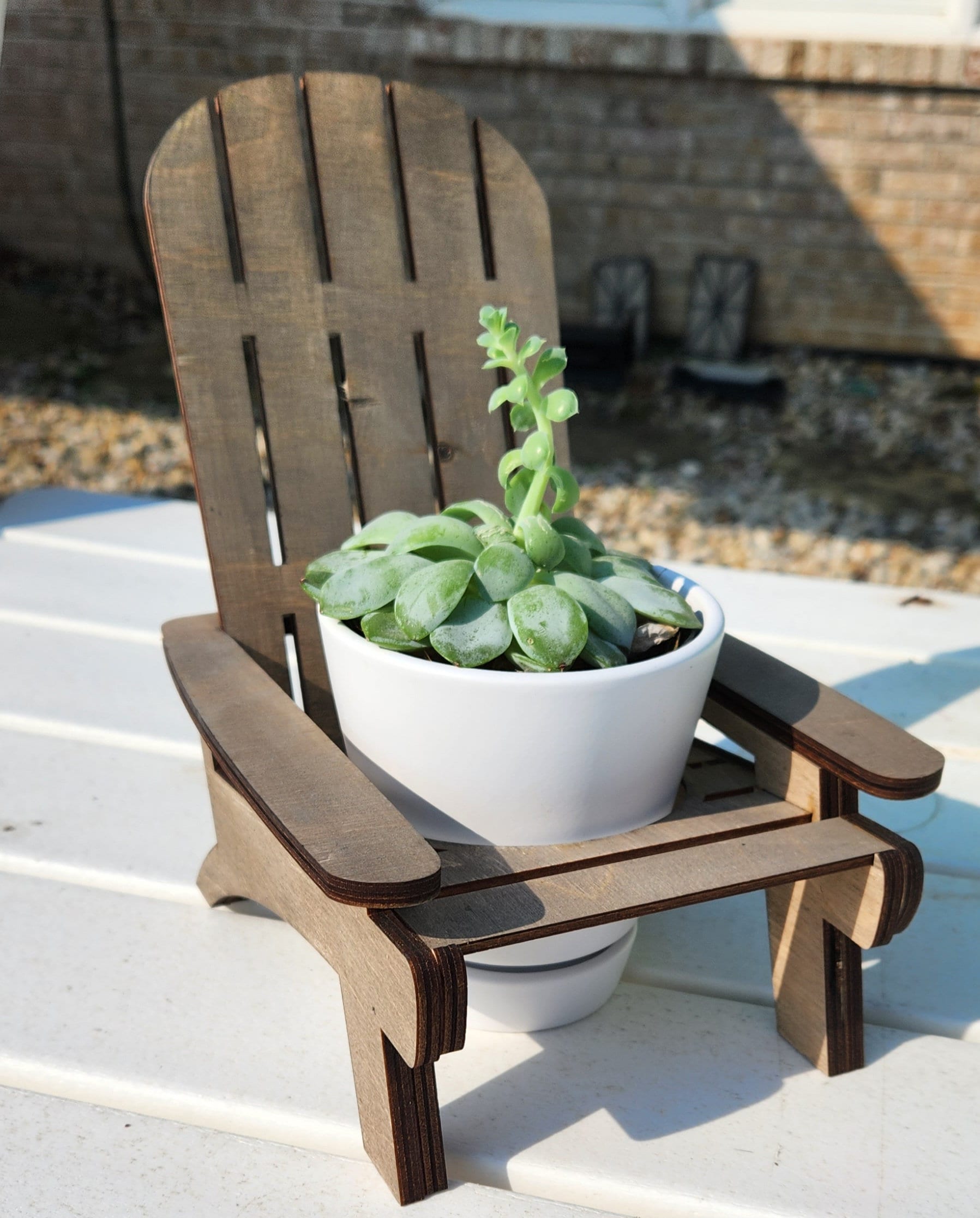 Adirondack Chair Plant Holder - Etsy