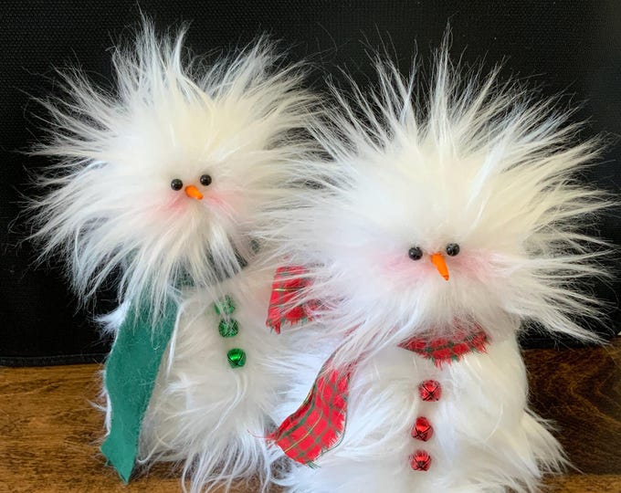 SNOWMAN MINI PILLOW Handmade Bowl Filler Cyndy Fahey Designs Farmhouse ...