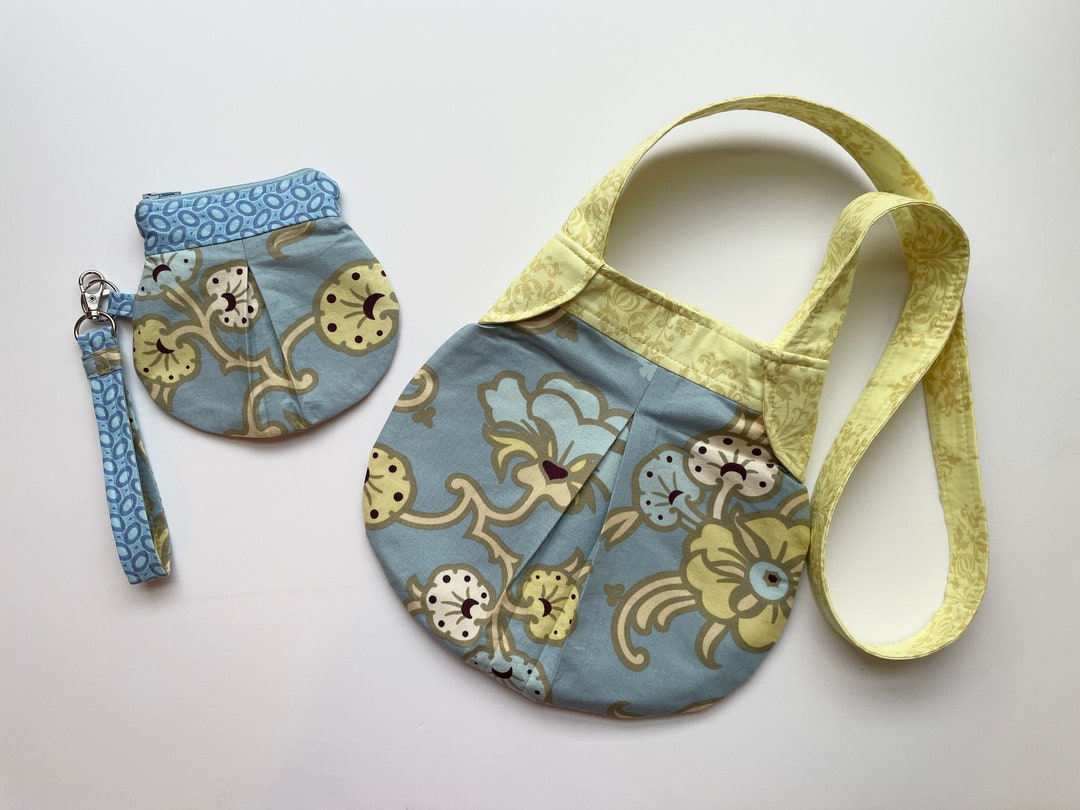 Teardrop Handbag, Little Girls Handbag, Fabric Handbag, Amy Butler ...