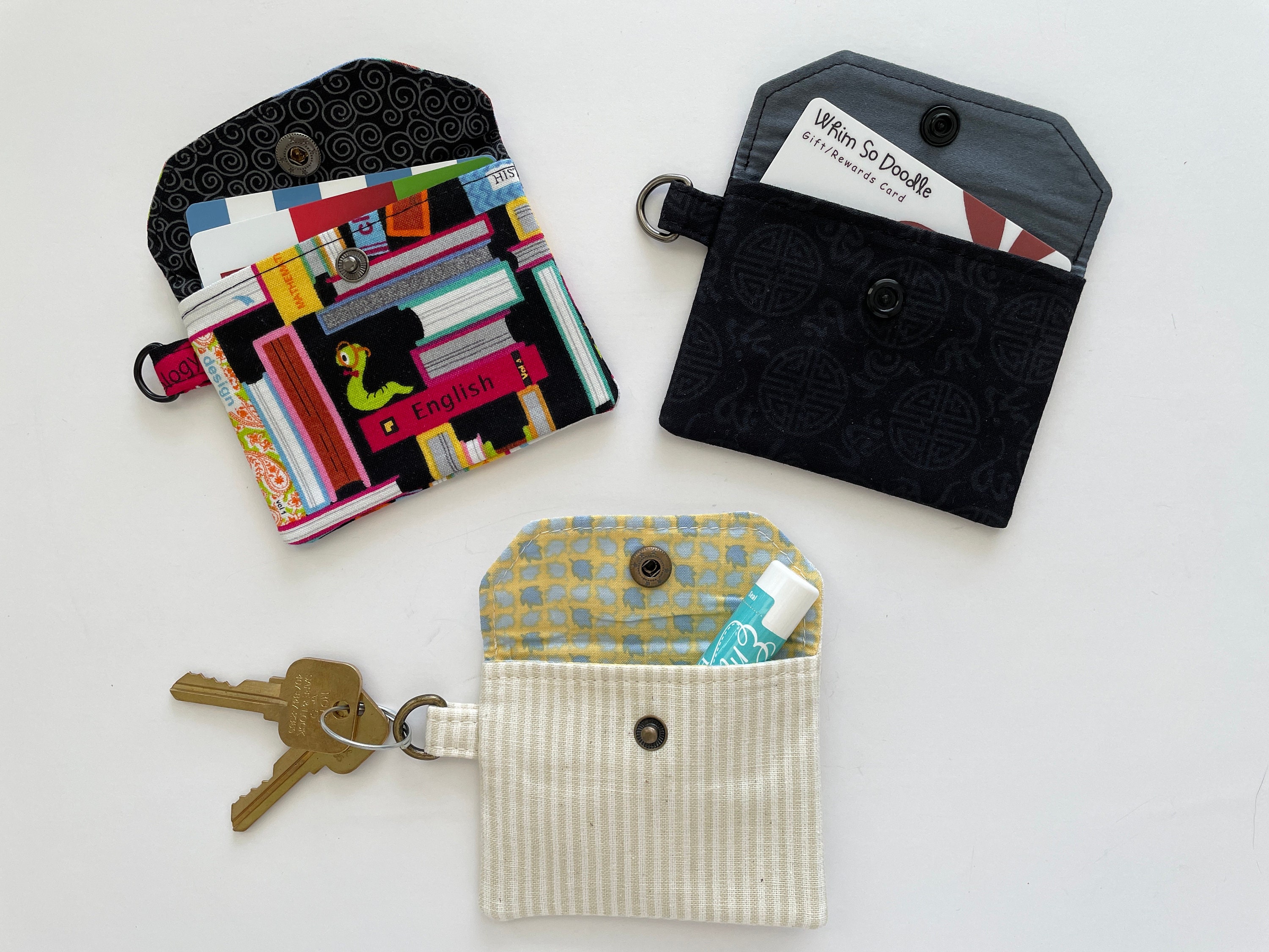 Mini Credit Card ID Holder Mini Key Chain Card Holder Mini - Etsy