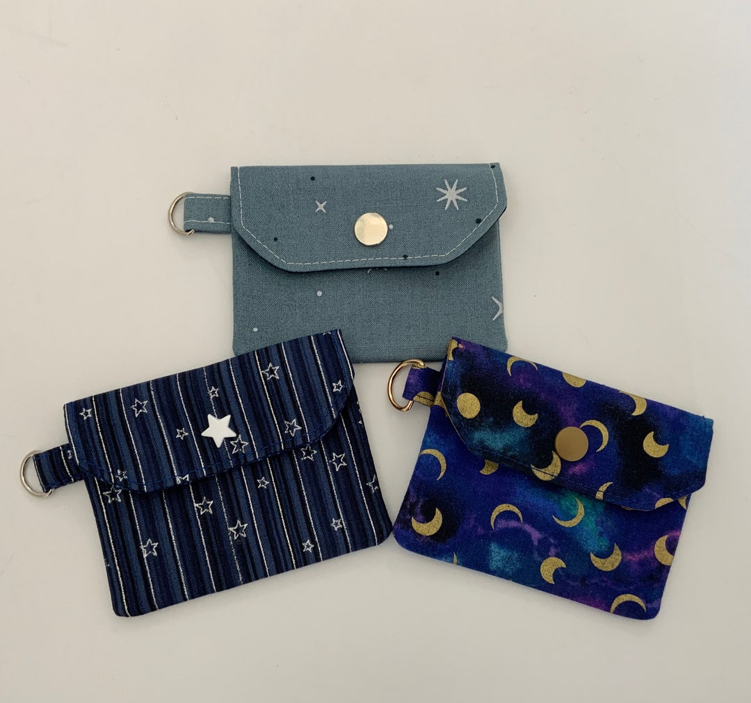 Moon and Star Mini Wallet, Shooting Stars, Star Credit Card Holder ...