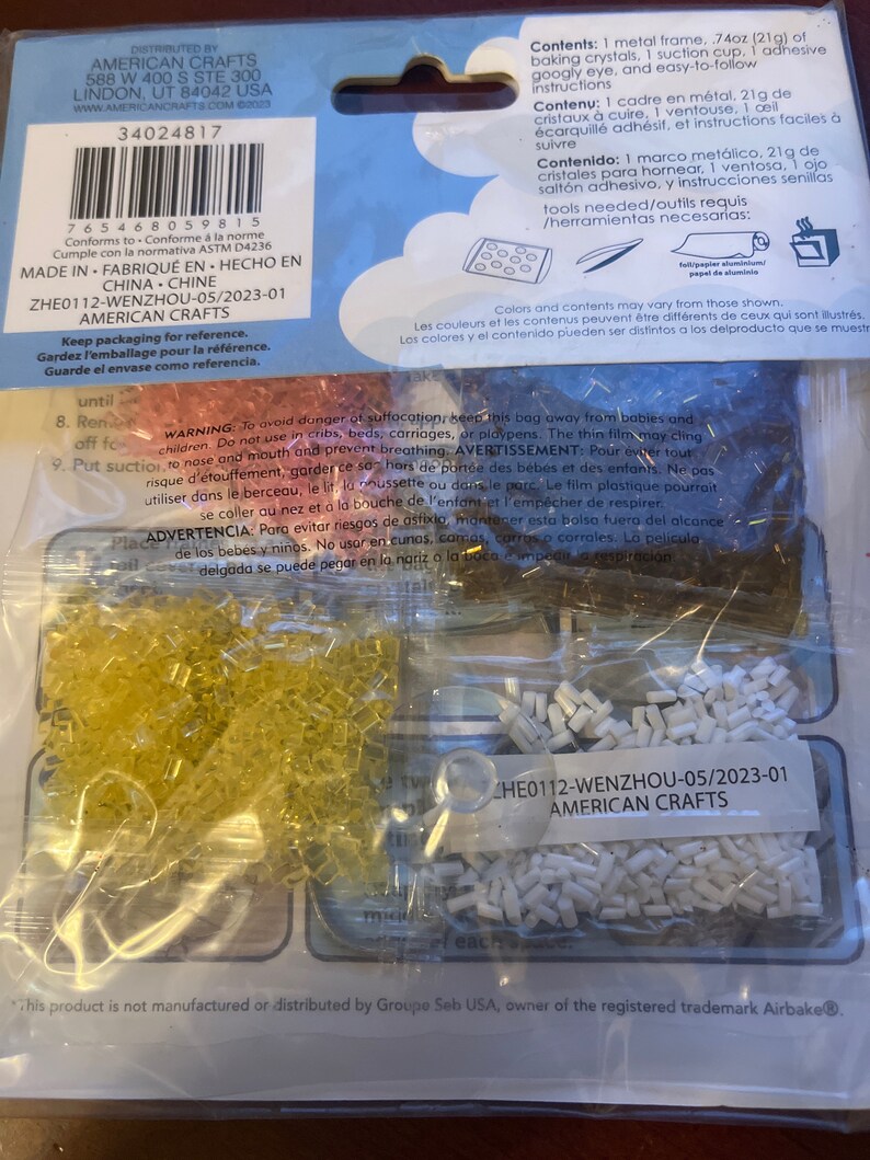 DIY Makit & Bakit Suncatcher Kit - Bear - Etsy