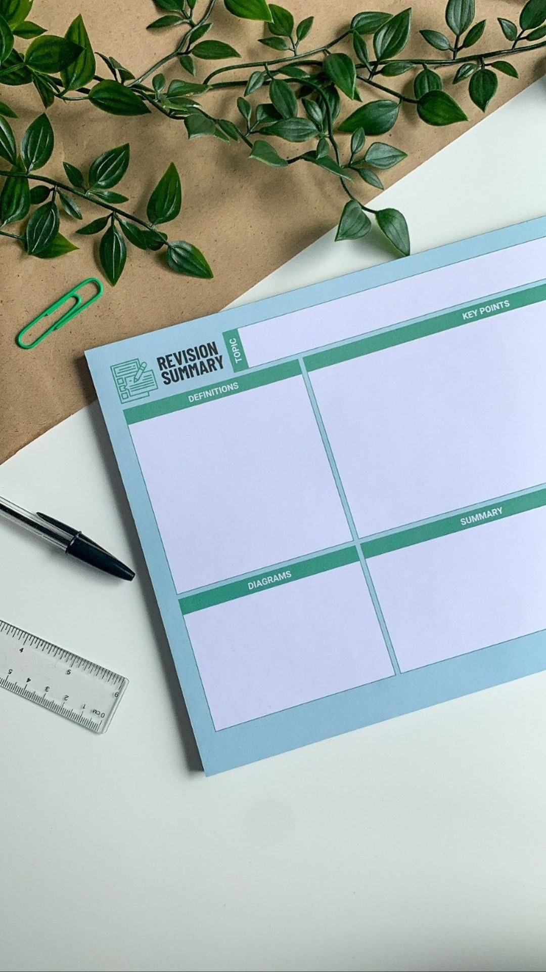 Revision Summary Notepad A4 Gcse / A Level / Degree Level Revision ...