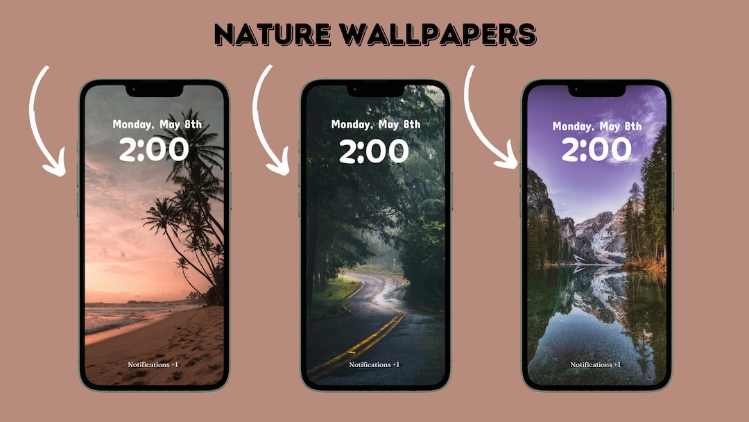 Iphone/ios Wallpapers Nature - Etsy