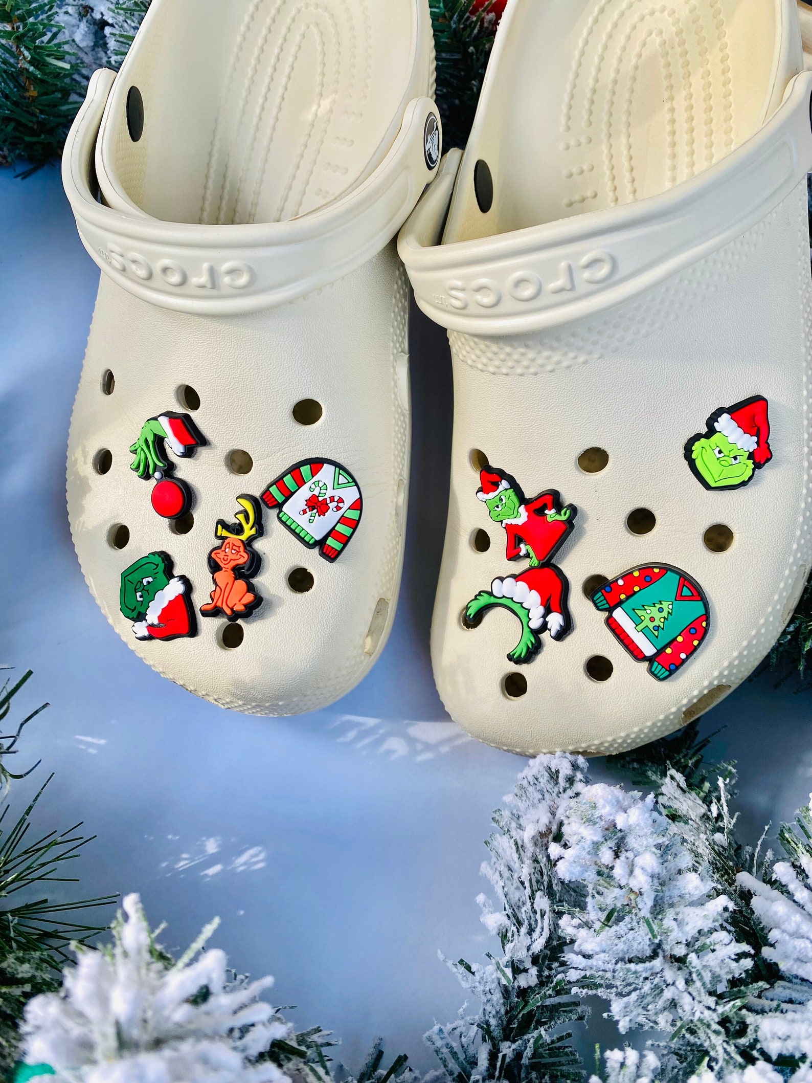 Grinch Croc Charms Croc Charms Christmas Christmas Croc Charms - Etsy