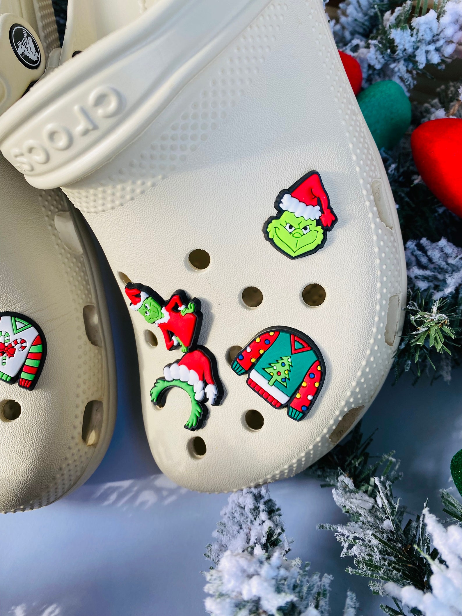 Grinch Croc Charms Croc Charms Christmas Christmas Croc Charms - Etsy