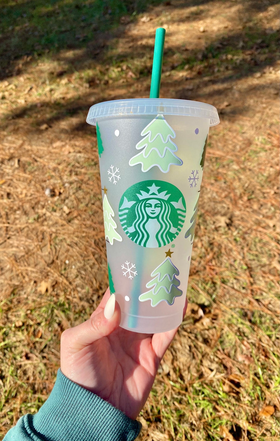 Christmas Tree Starbucks Tumbler Starbucks Tumbler - Etsy