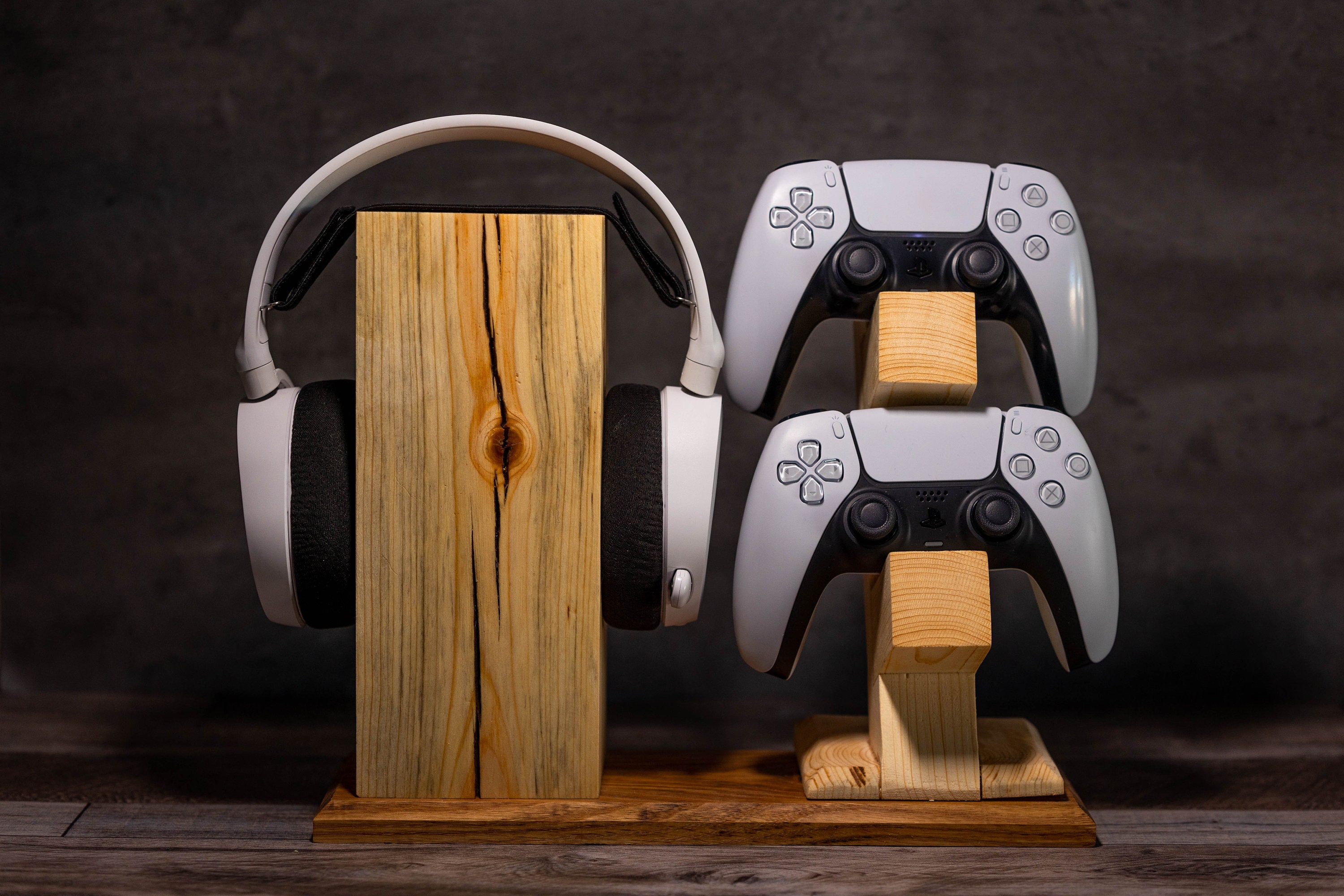 Hand Crafted PS4/PS5 Accessory Stand Controllers and Headset - Etsy