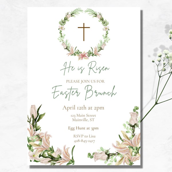 Easter Brunch Invite - Etsy