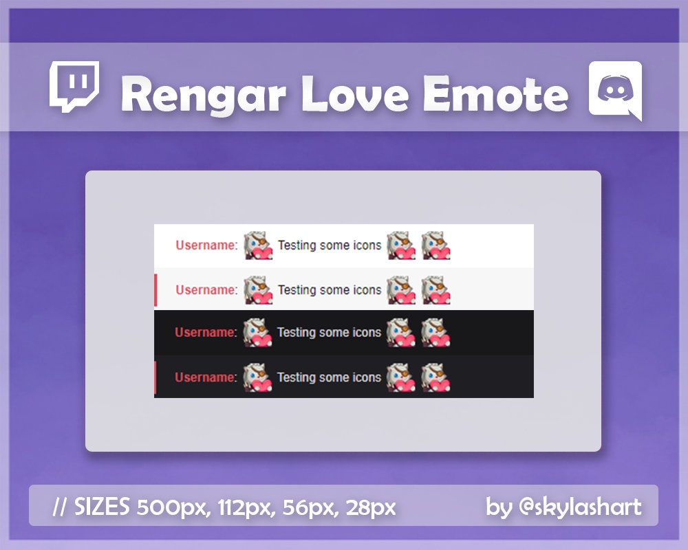 Rengar Love Emote - League of Legends, Gaming, Streaming, Twitch ...