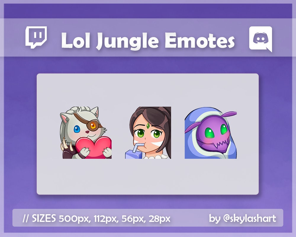 League of Legends Assassin Jungle Emote Bundle Rengar Love | Etsy