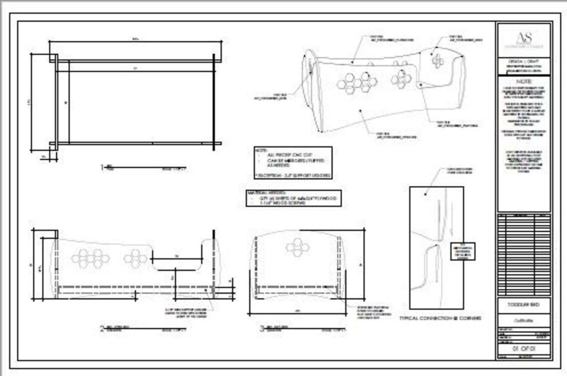 Toddler Bed DXF Cut Files Included - Etsy