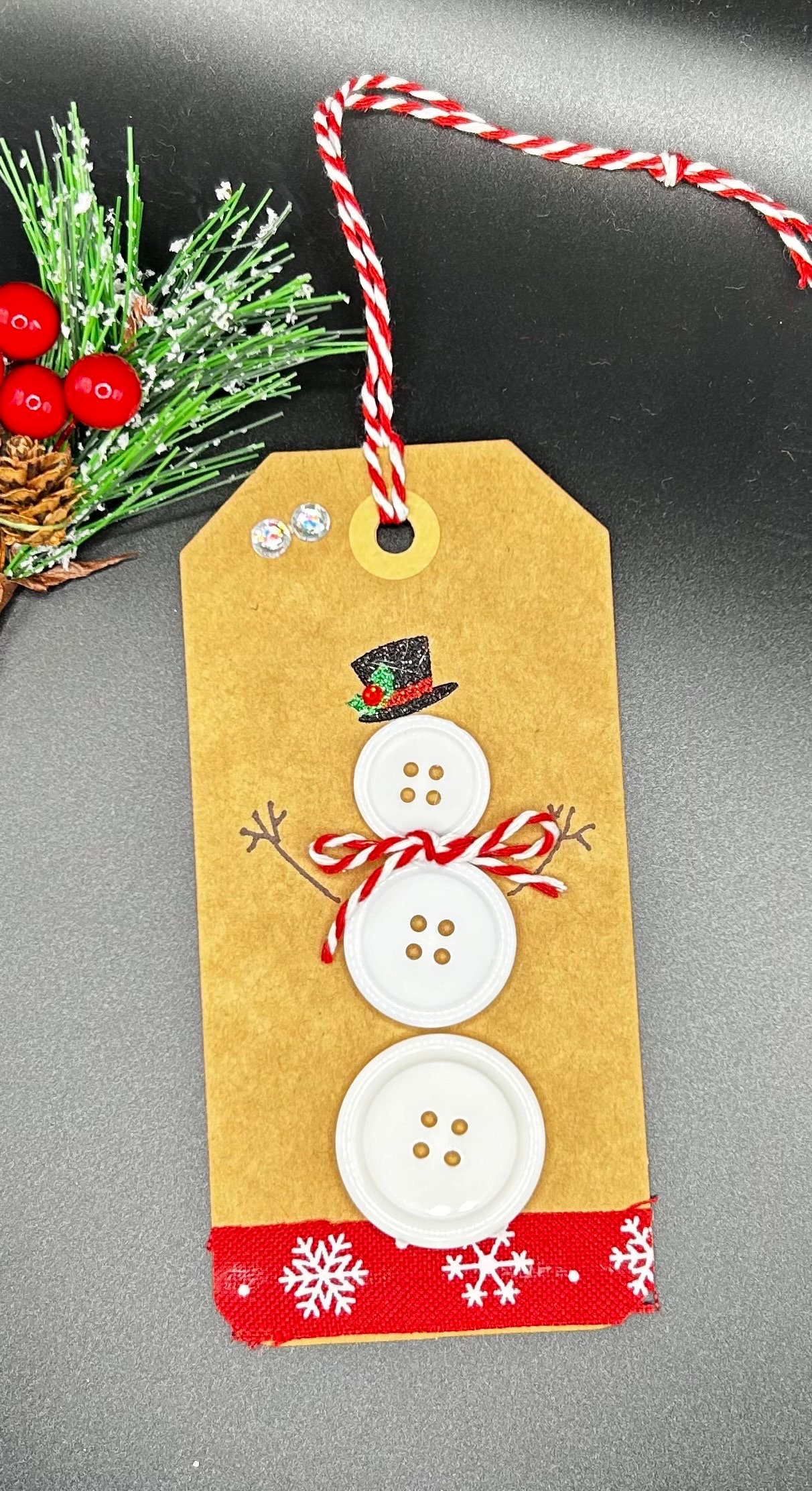 Snowman Gift Tags Set of 5, Christmas Gift Tags - Etsy
