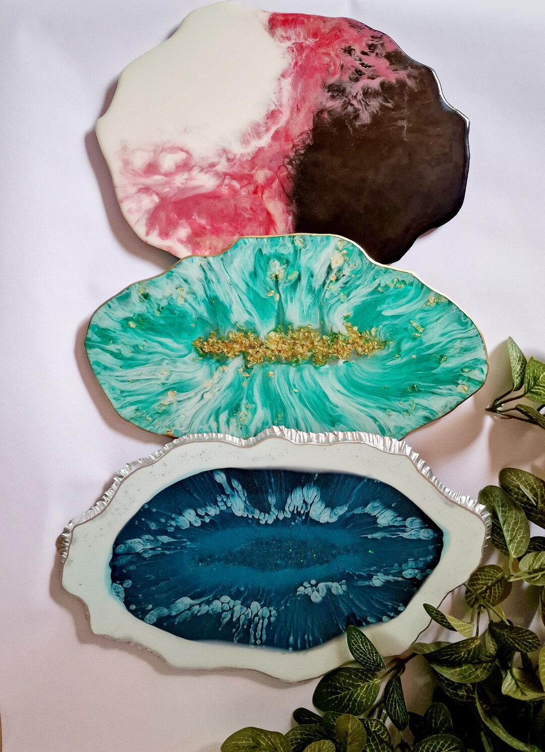 Resin Decorative Tray, Centerpiece, Table Decoration - Etsy