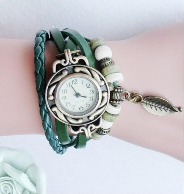 Boho Women's Genuine Leather Wristwatch - Etsy