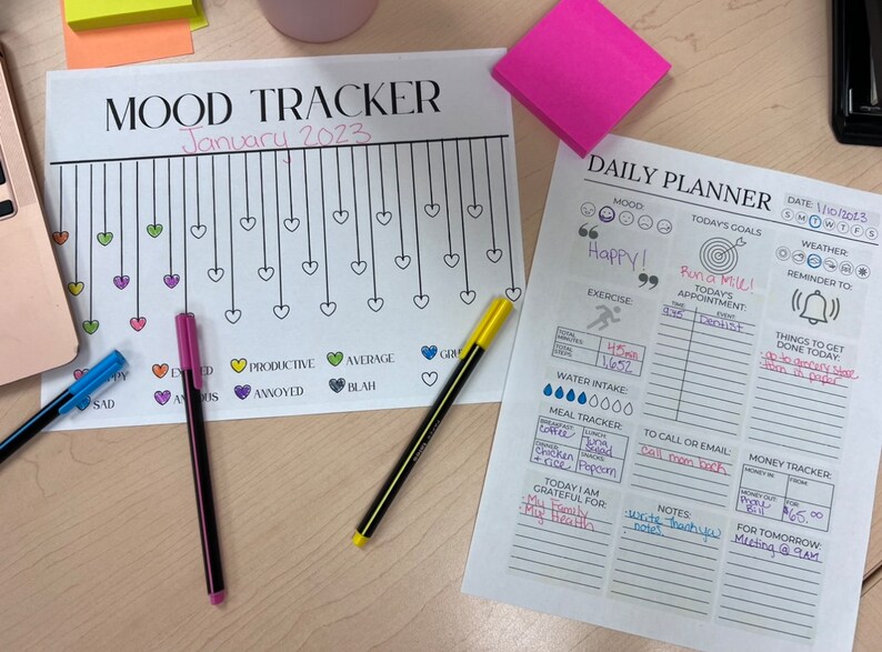 Printable Mood Tracker - Etsy