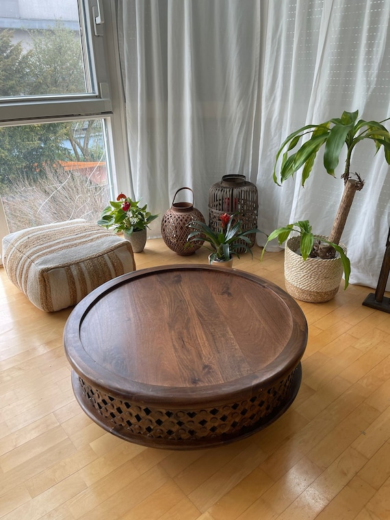 Mango round coffee table store