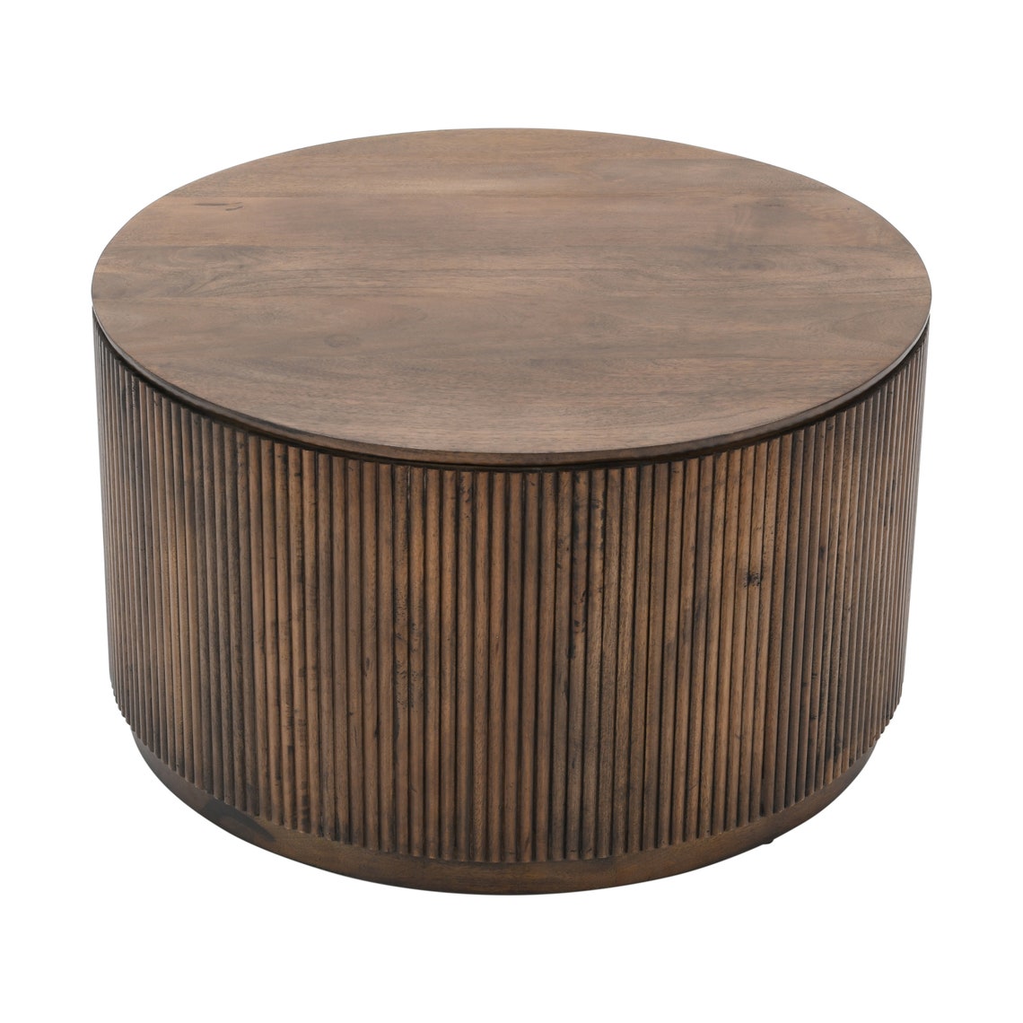 New Fluted Wooden Coffee Table Solid Wood Coffee Table - Etsy