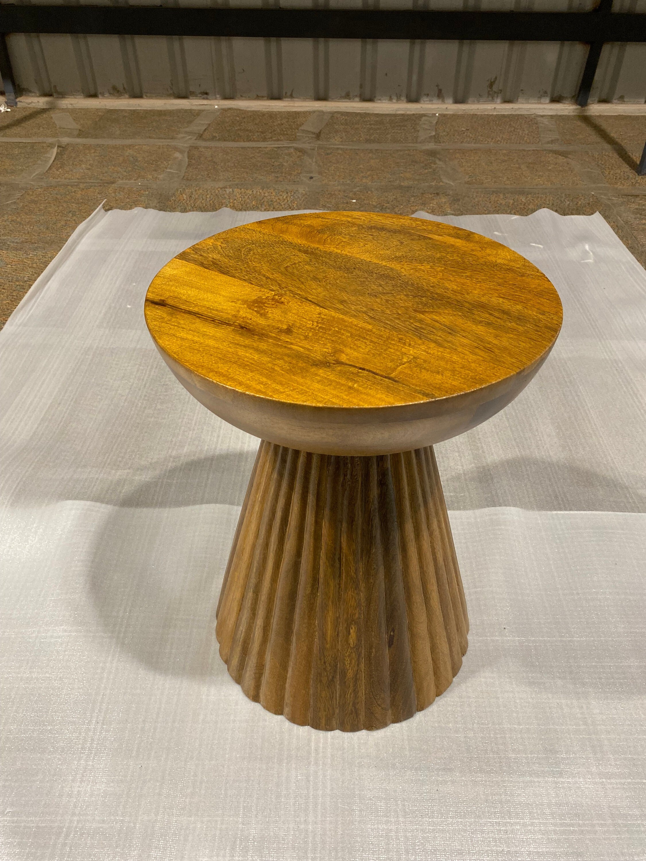 Wood Carved Side Table Wood Corner Table Wood End Table - Etsy