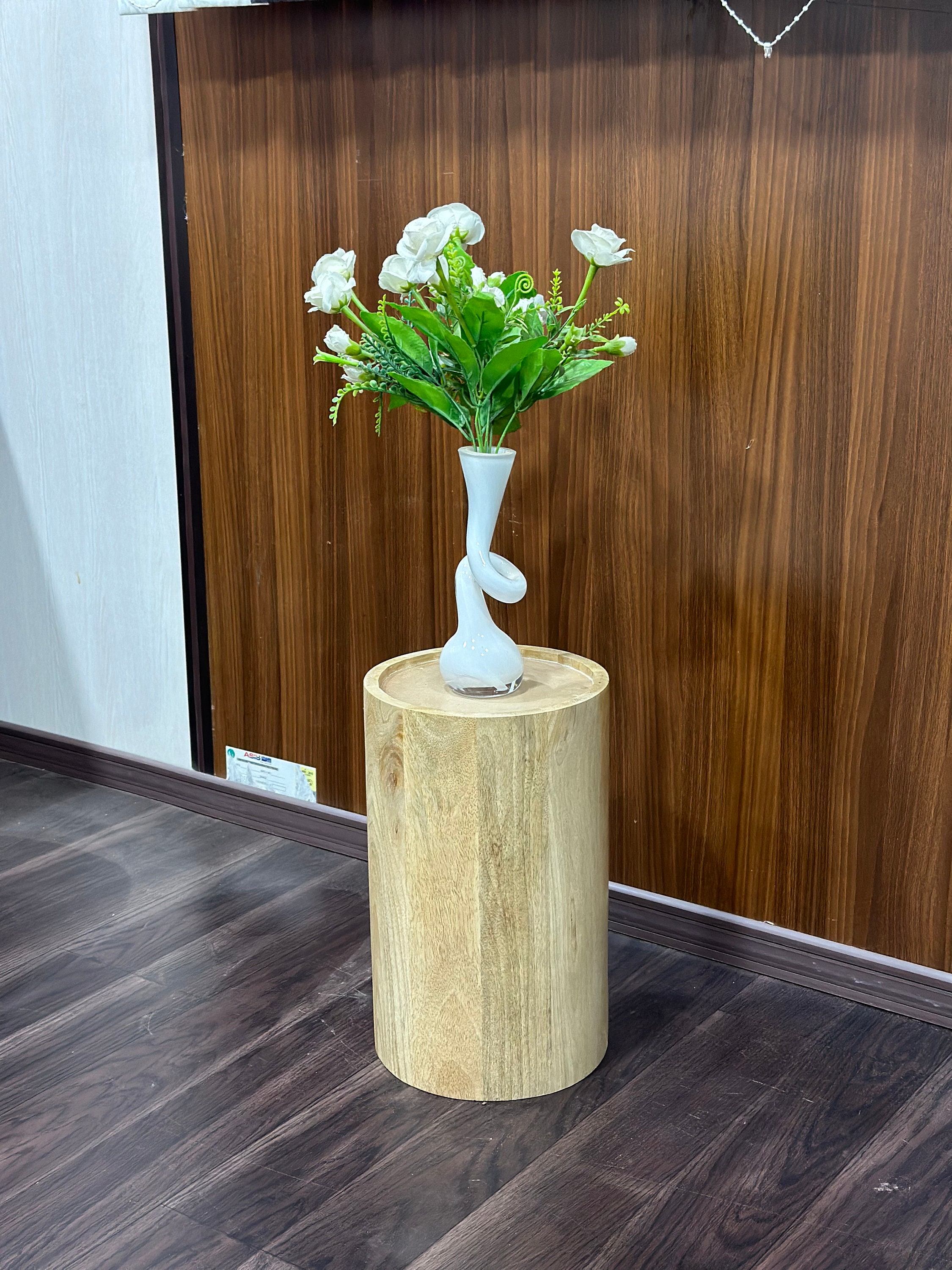 Stylish Wooden Plant Base Solid Wood Plant Stool Base Indoor Garden ...