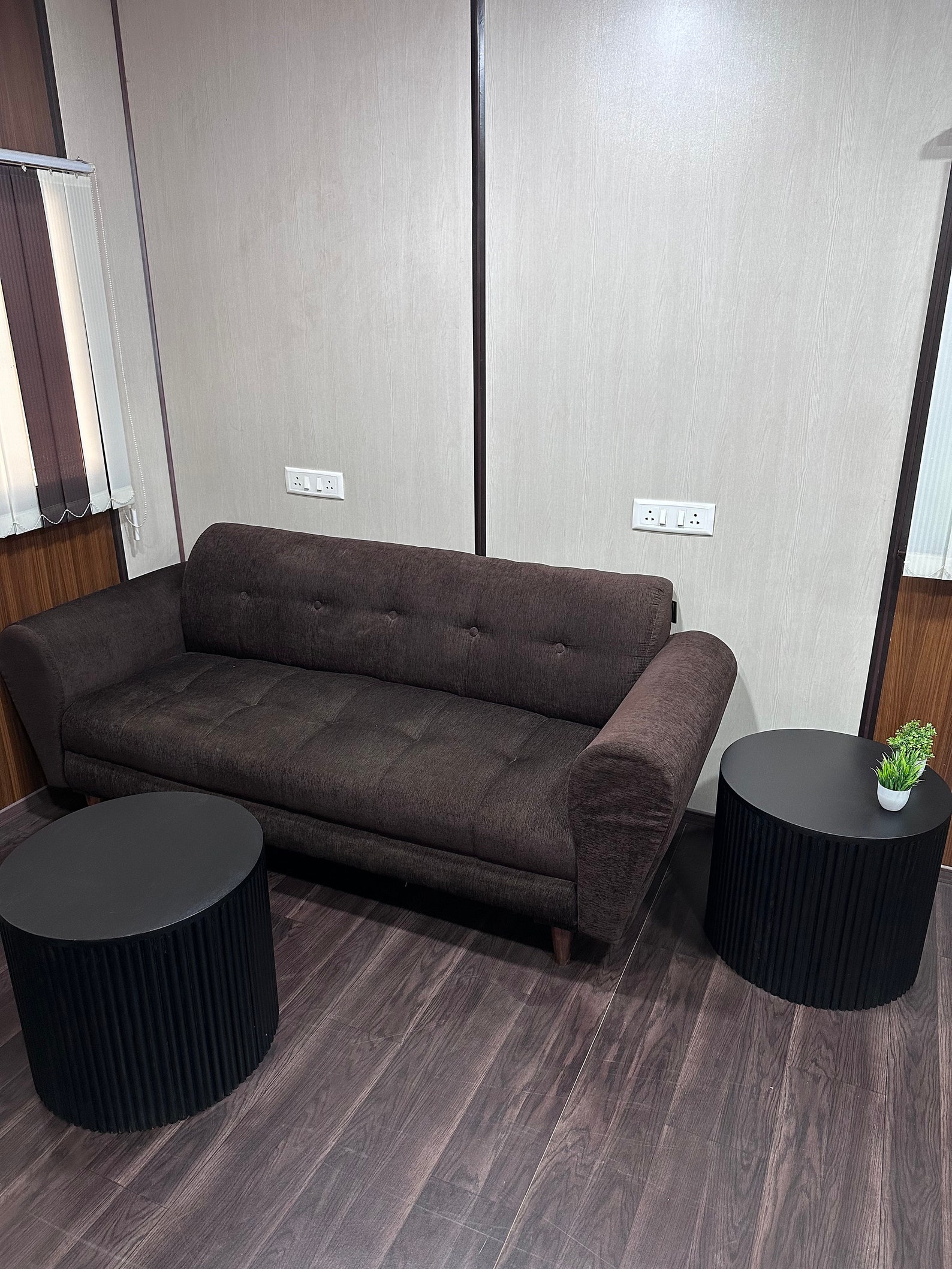 Flutted Wood Side Table Corner Table End Table Side Table Living Room ...