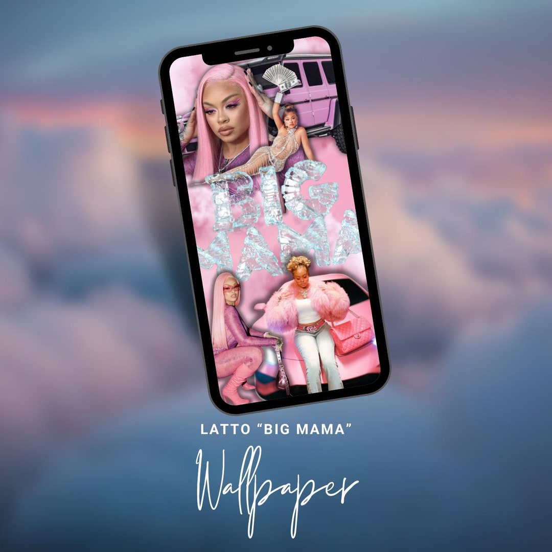 Celebrity Latto Pink “big Mama” Phone Wallpaper Background - Etsy