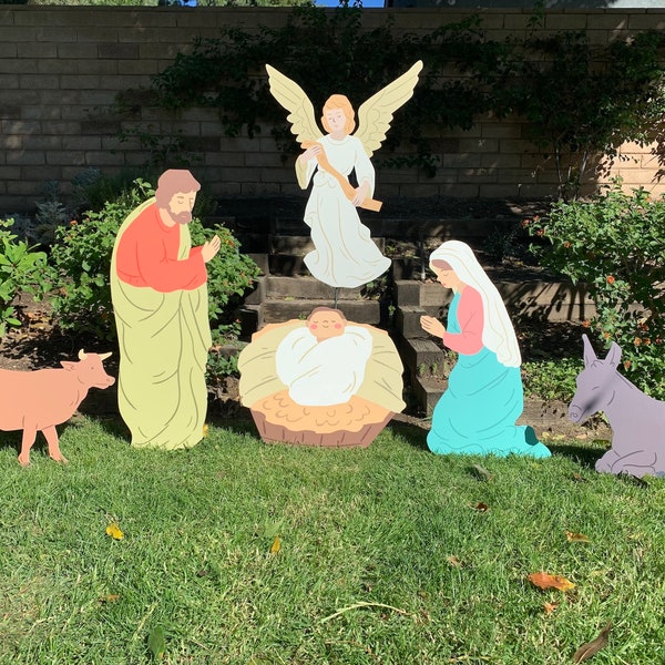 Outdoor Nativity Set - Etsy