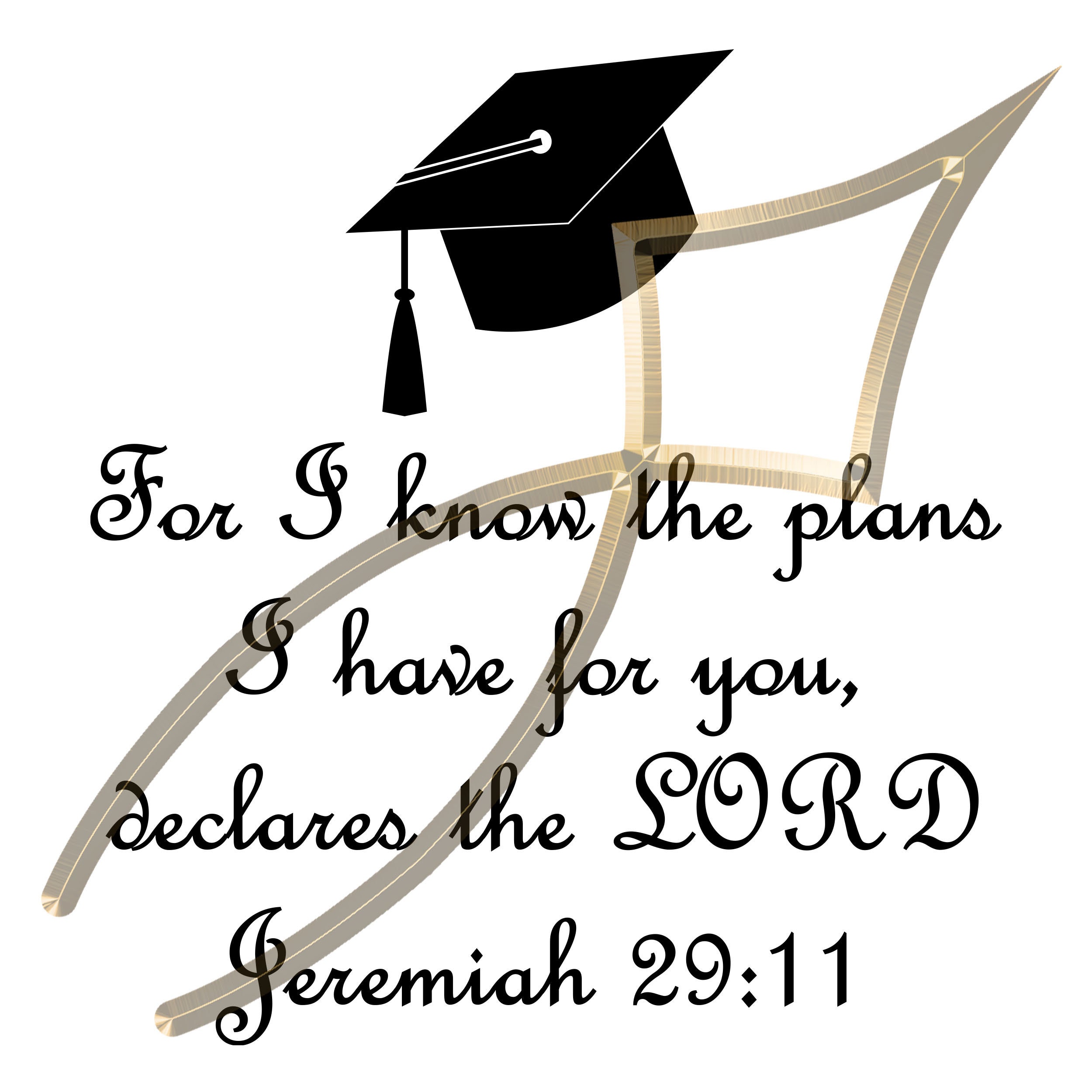 Graduation Cap Jer. 29:11 Vector Graphic SVG/AI - Etsy
