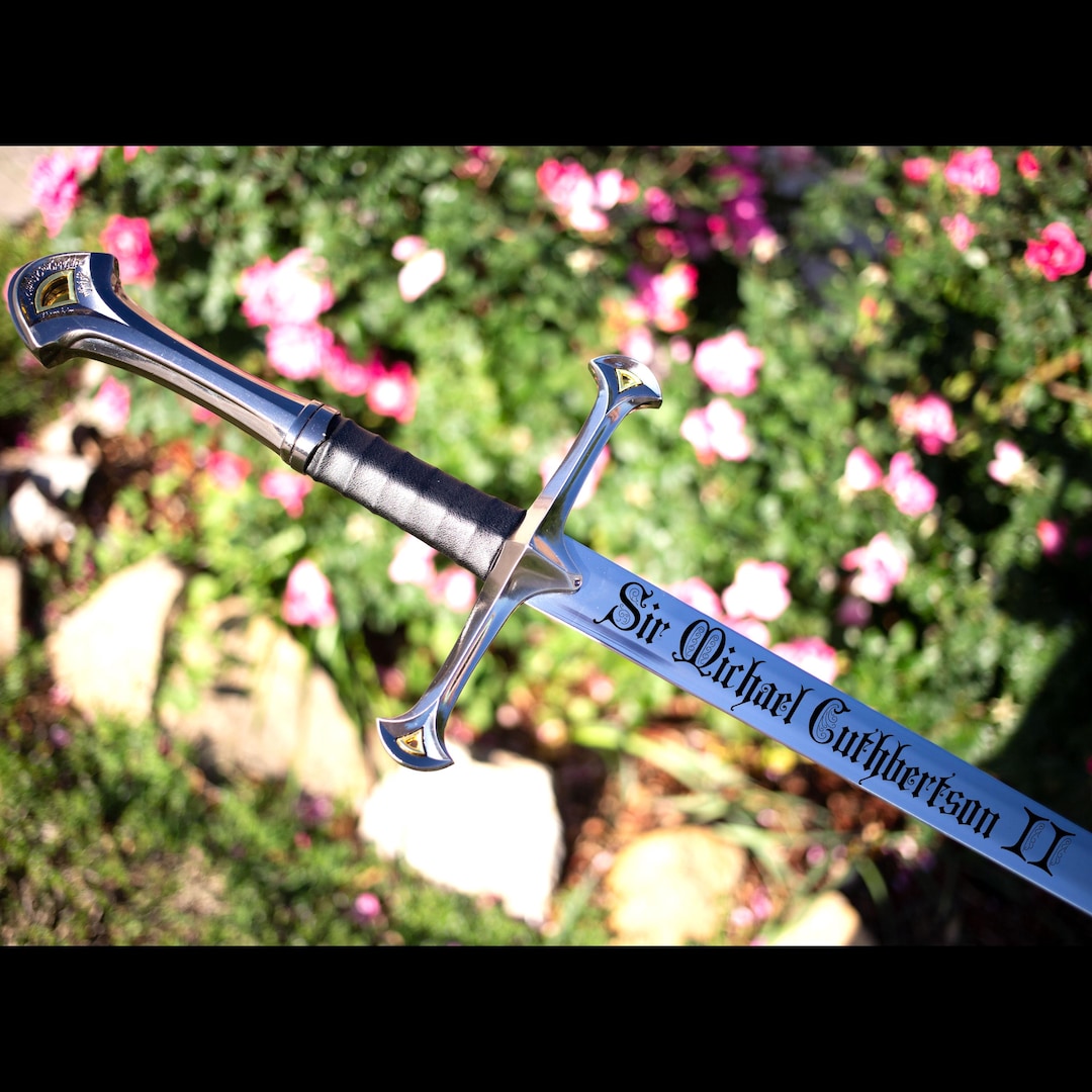 Personalized Medieval Sword, Custom Sword, Laser Engraved Medieval ...