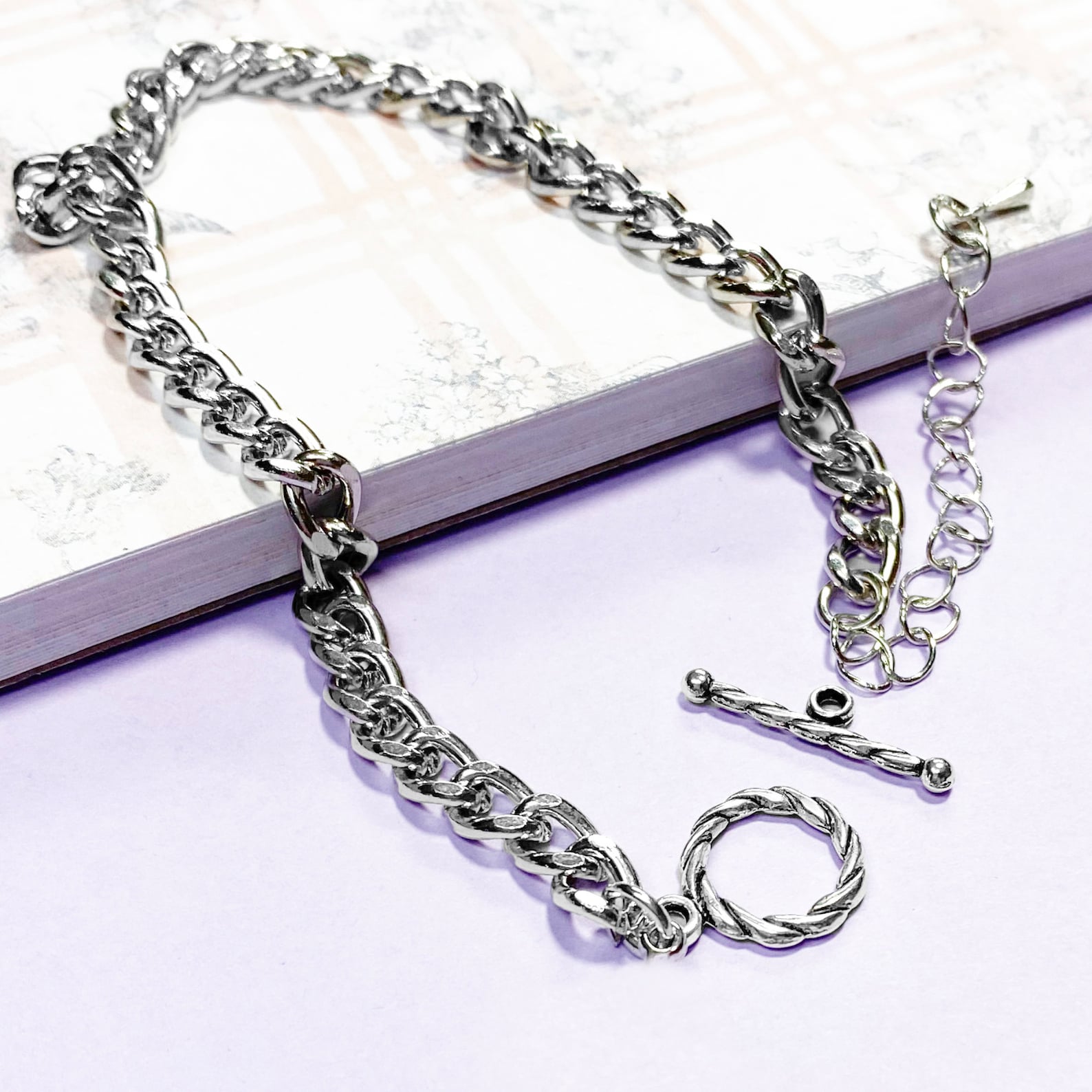 Twisted Toggle Jewelry clasps Silver Necklace Toggle Clasp for Jewelry ...
