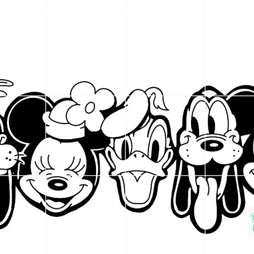Mickey & Friends SVG File - Etsy
